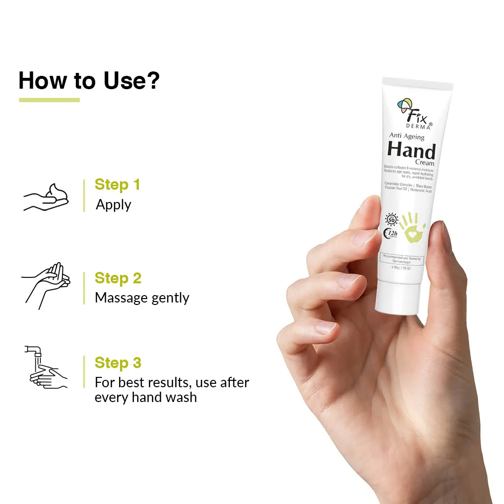 Anti Ageing Hand Cream to aging signs – Fixderma Skincare