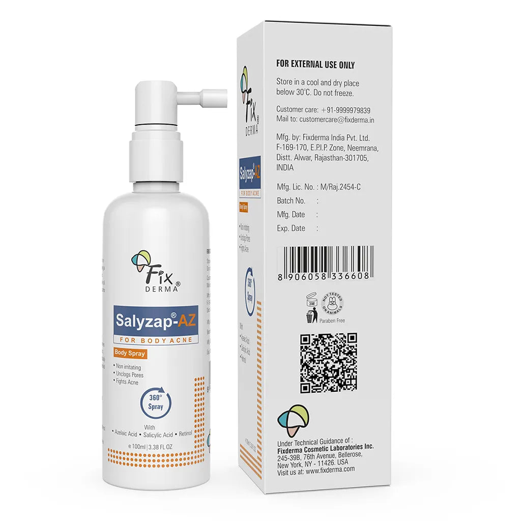 Fixderma Body Spray to reduce Body and Back Acne from – Fixderma Skincare