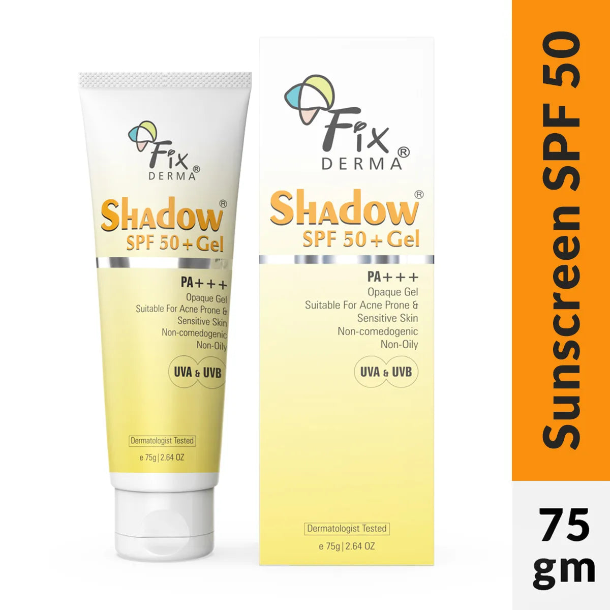Shadow Sunscreen For Oily Skin SPF 50+ Gel – Fixderma Skincare