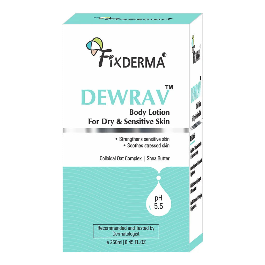 Dewrav Body Lotion For Dry & Sensitive Skin – Fixderma Skincare