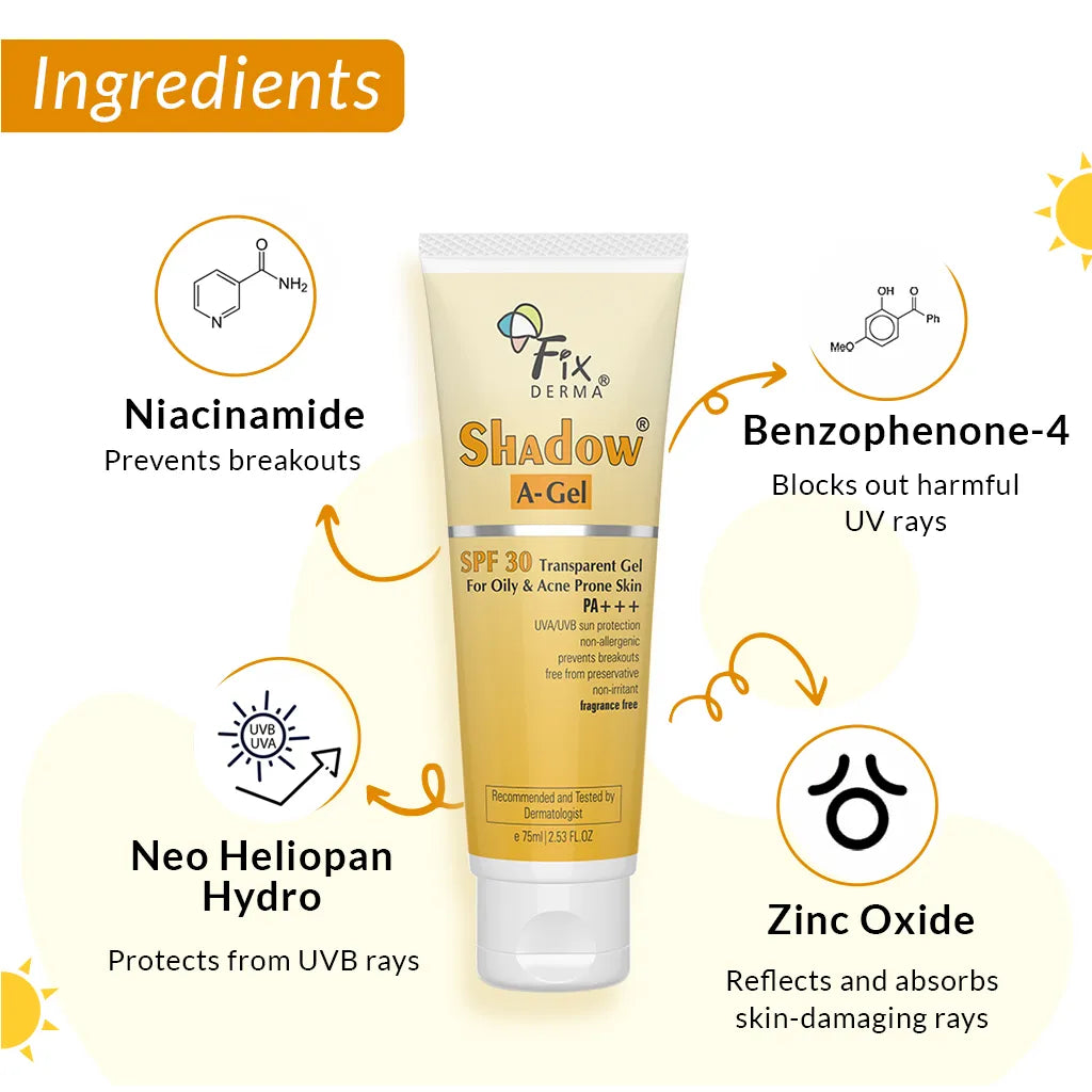 Get SPF 30 Sunscreen Gel for Acne Pron Skin by Fixderma – Fixderma Skincare