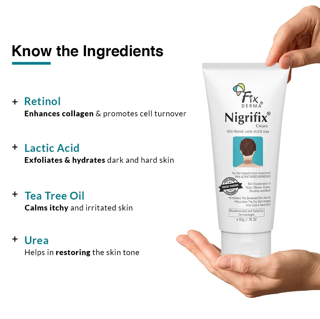 Buy Nigrifix Cream 50g For Acanthosis Nigricans – Fixderma Skincare