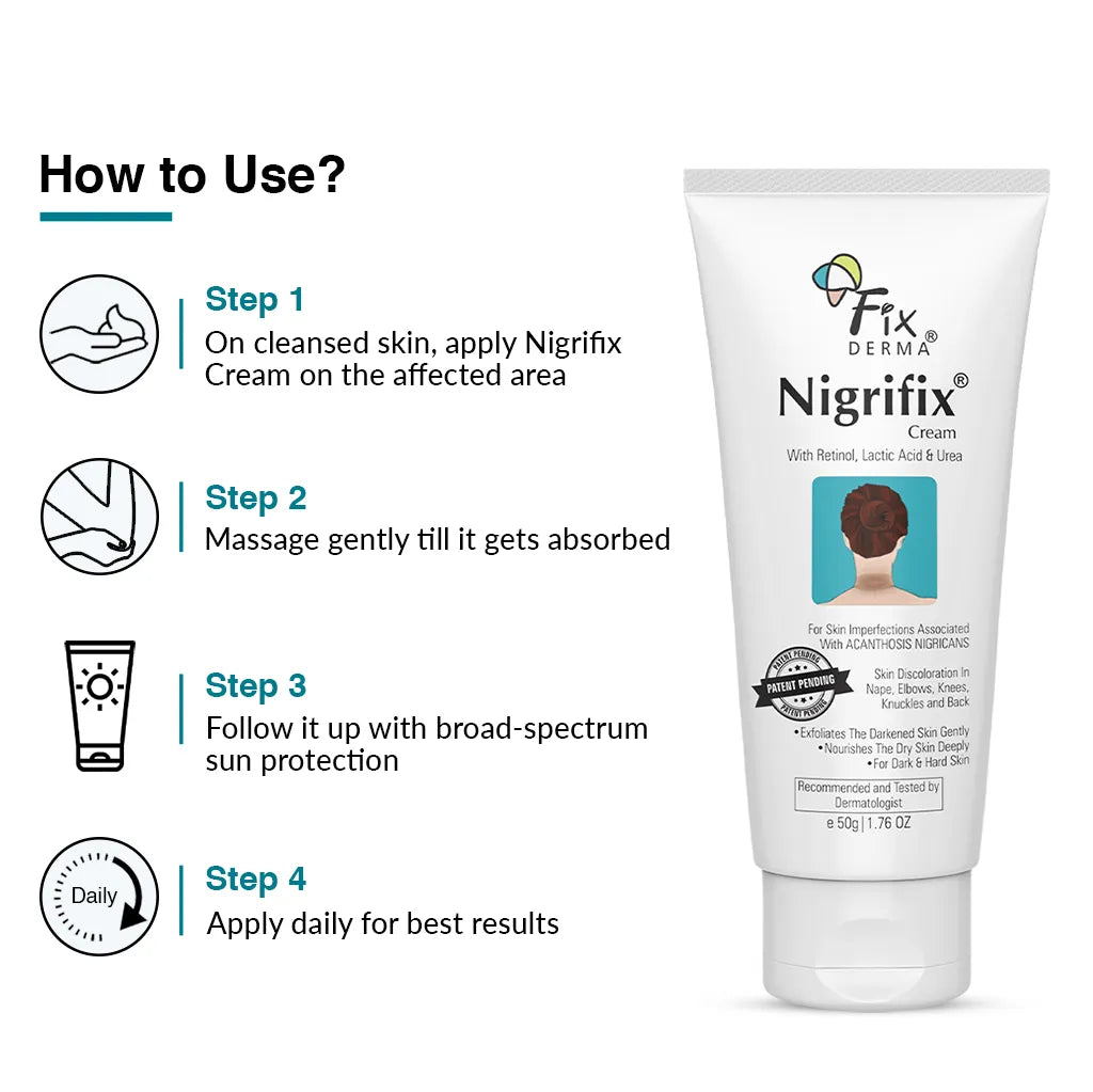 Buy Nigrifix Cream 50g For Acanthosis Nigricans – Fixderma Skincare