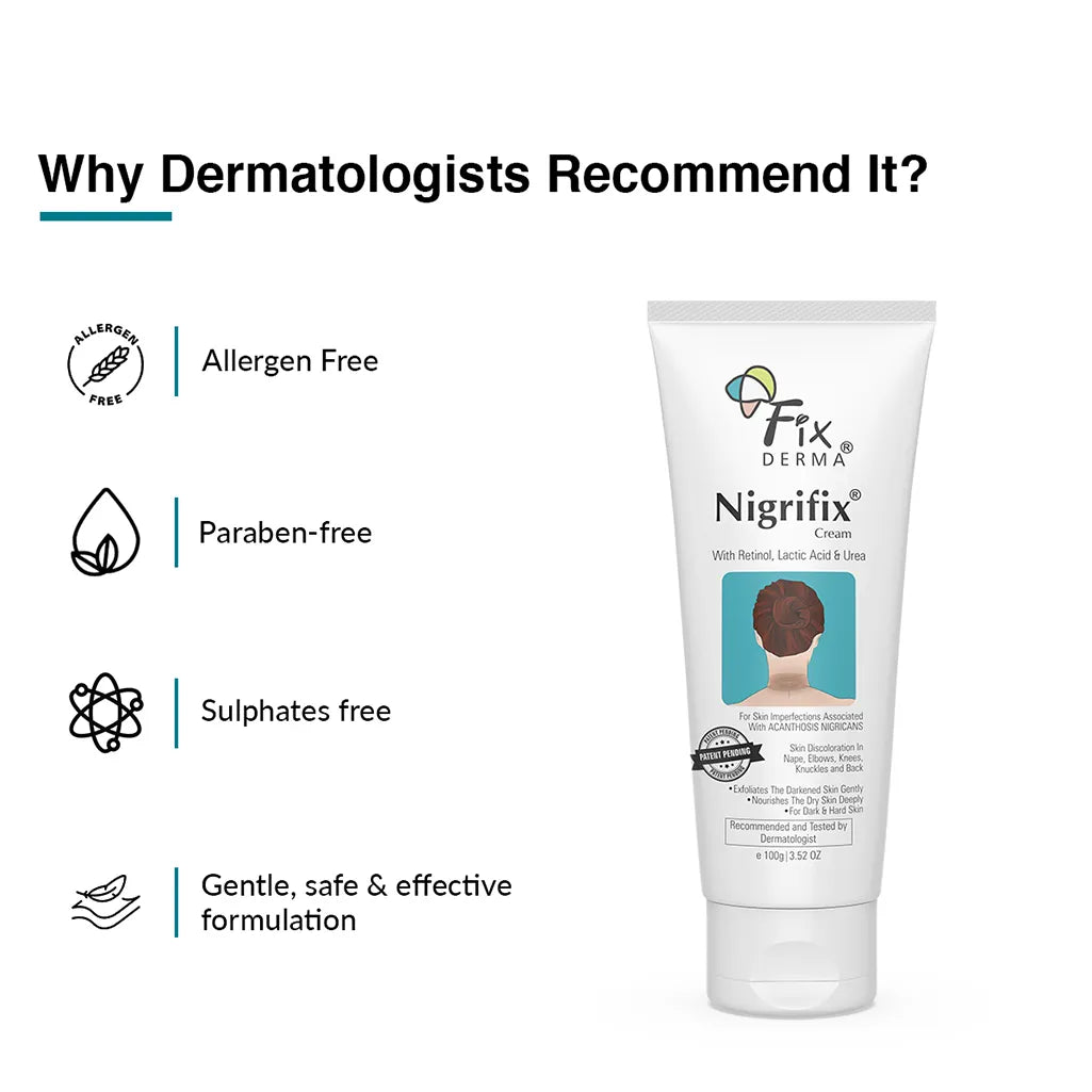 Nigrifix Cream for Dark Body Parts – Fixderma Skincare