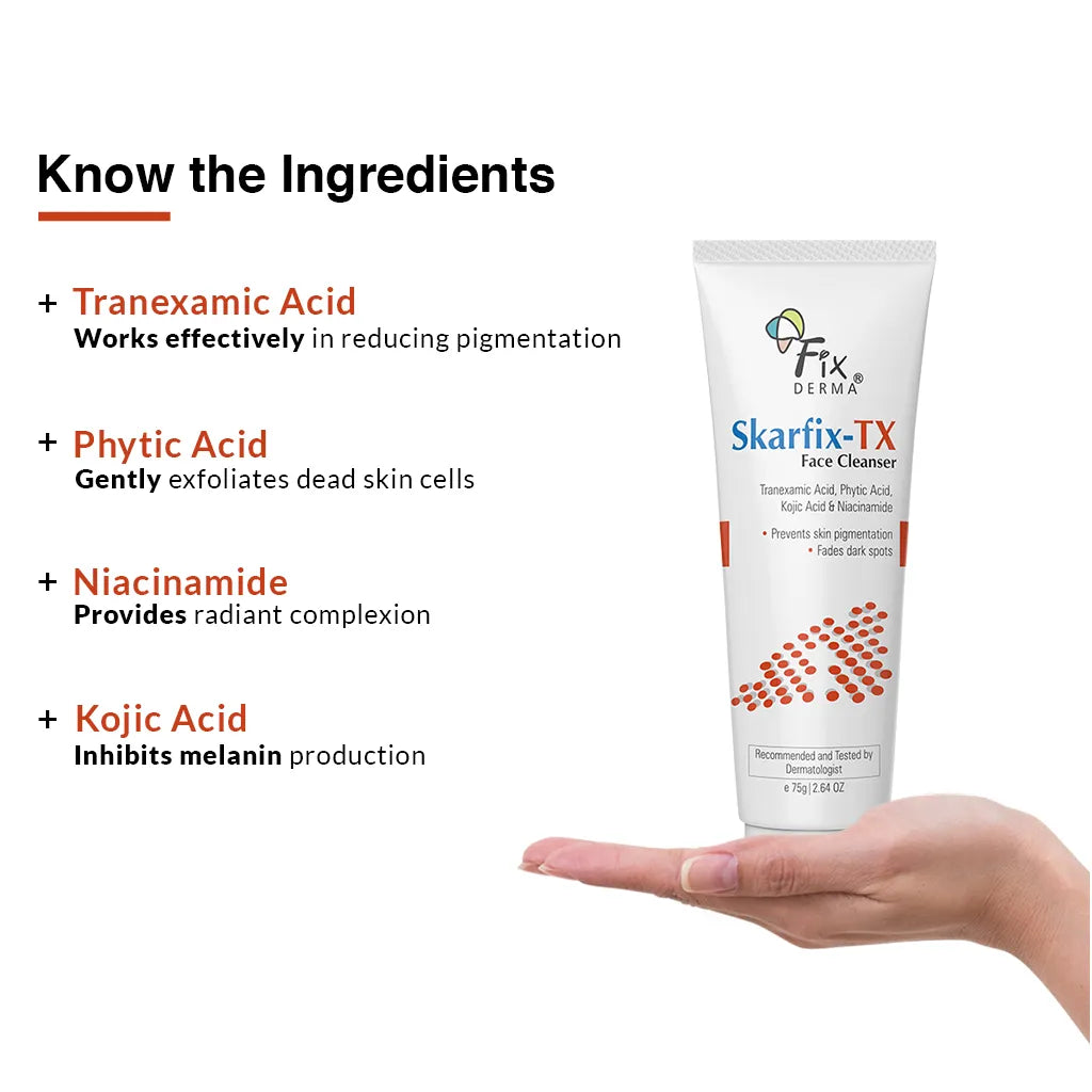 Skarfix-TX Cleanser with Niacinamide – Fixderma Skincare