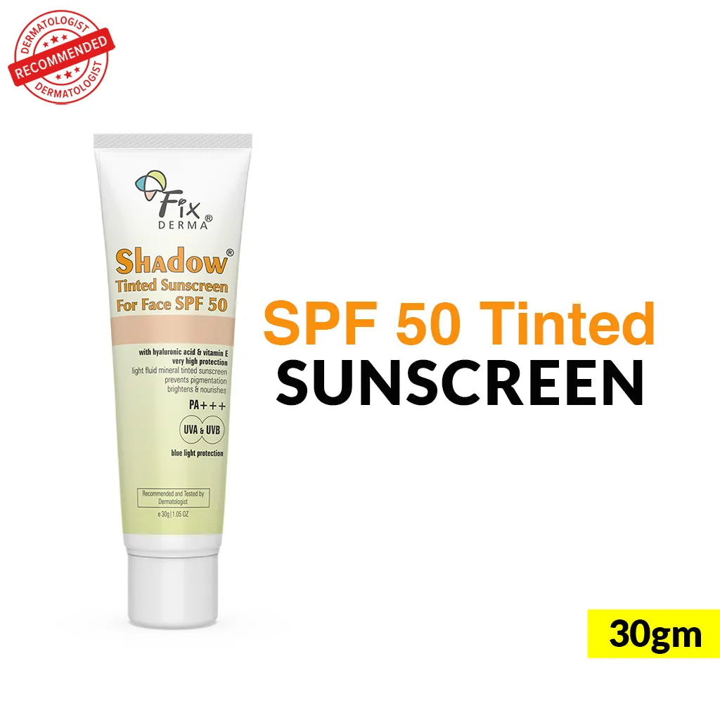 Tinted Sunscreen with SPF 50 for face – Fixderma Skincare