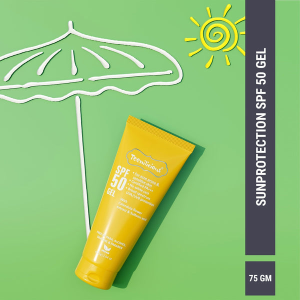 SPF 50 Sunscreen Gel For Acne-Prone Skin | Teenilicious – Fixderma Skincare