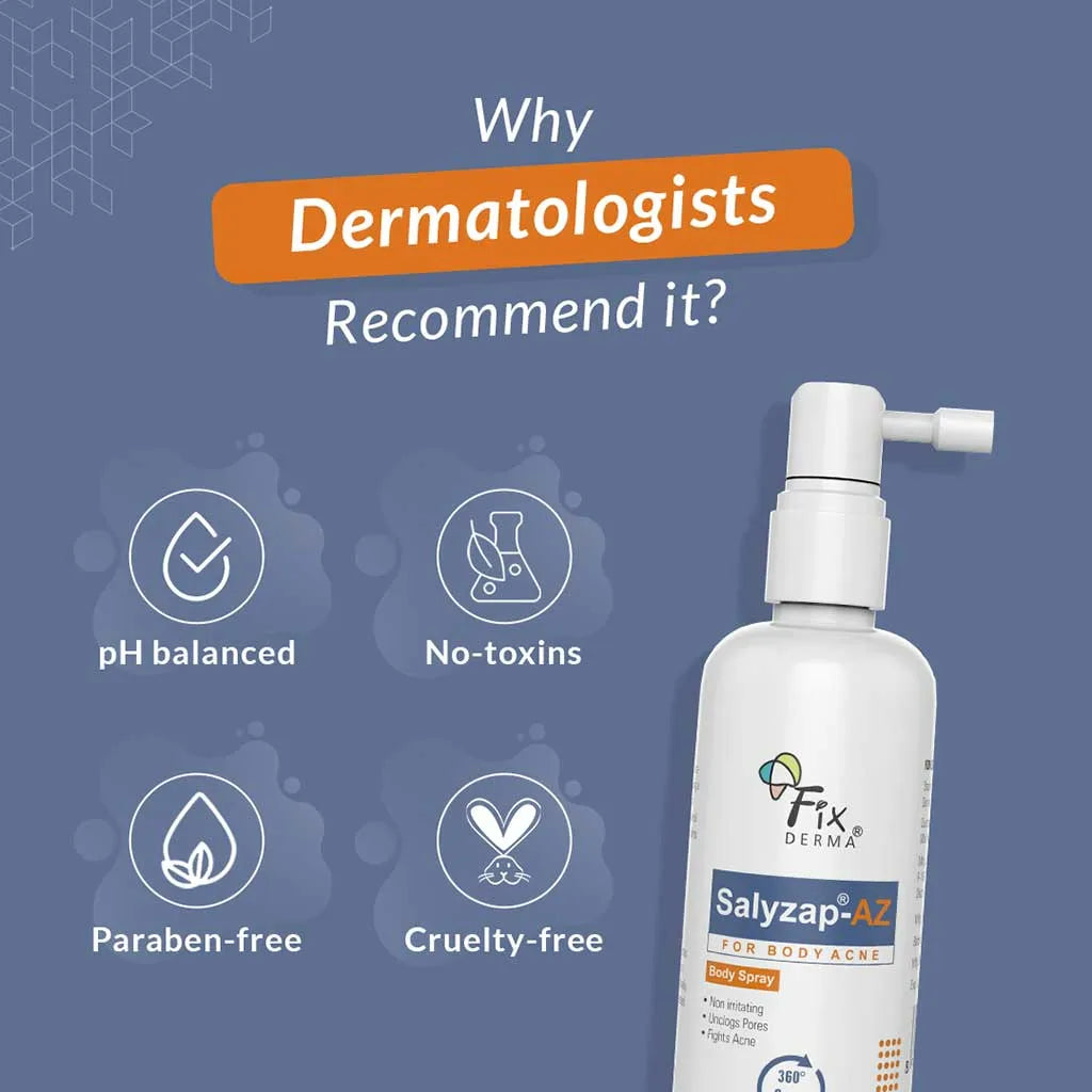 Fixderma Body Spray to reduce Body and Back Acne from – Fixderma Skincare